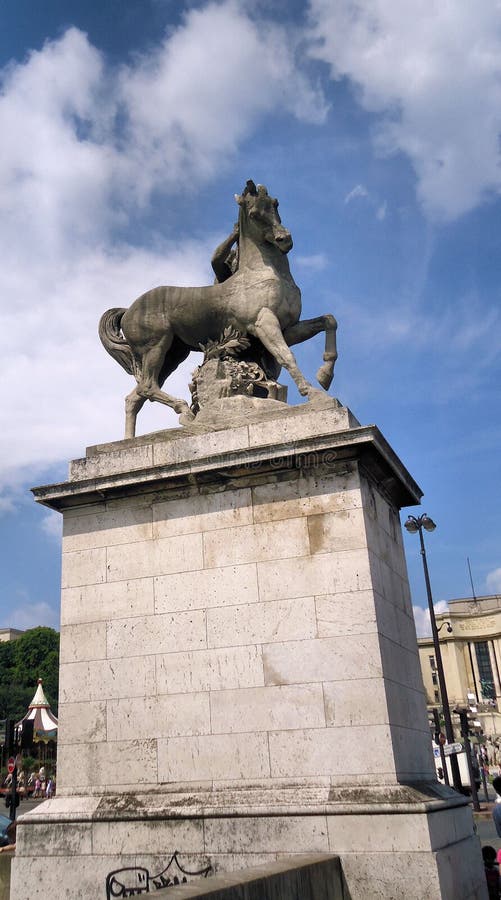 City Stree Statue in Paris stock photo. Image of history - 44431728