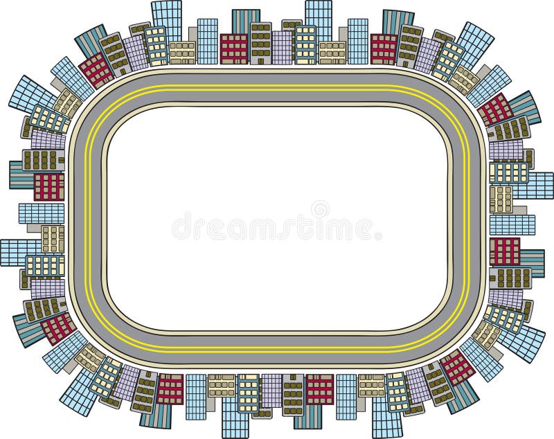 City Street Border stock vector. Illustration of urban - 18665870