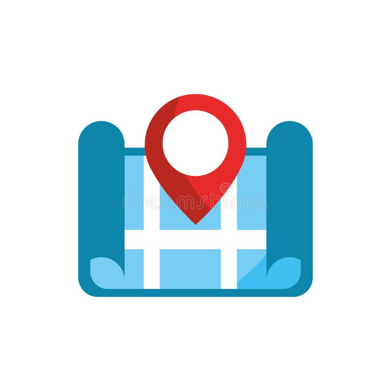 City Street Pointer Gps Map and Navigation Stock Vector - Illustration ...