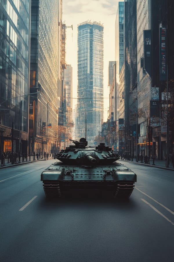 City Street Tank stock photo. Image of equipment, conflict - 388963750