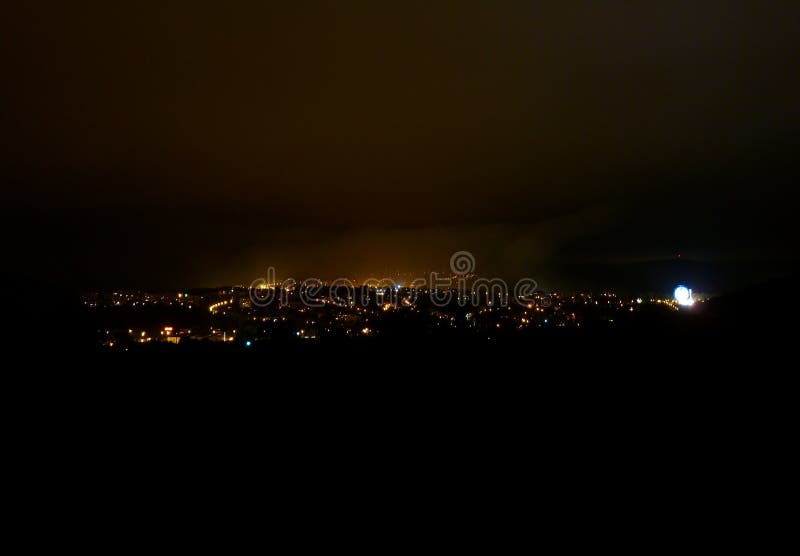 City Surrounded by Darkness Stock Photo - Image of blackness, buildings ...