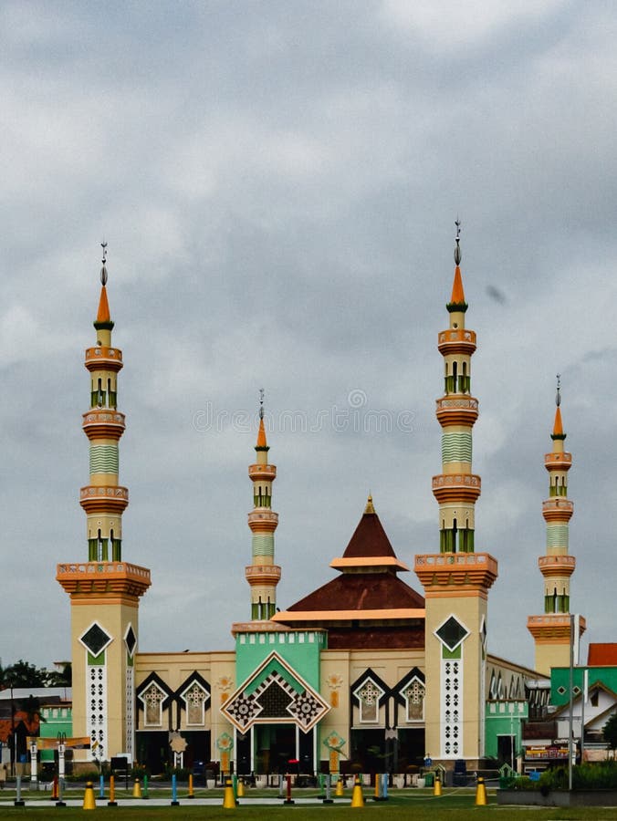 The City of Tegal Great Mosque Editorial Image - Image of mosque, java ...