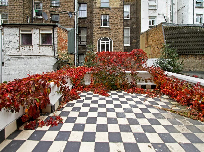 City terrace stock image. Image of orange, leaf, architecture - 28367077