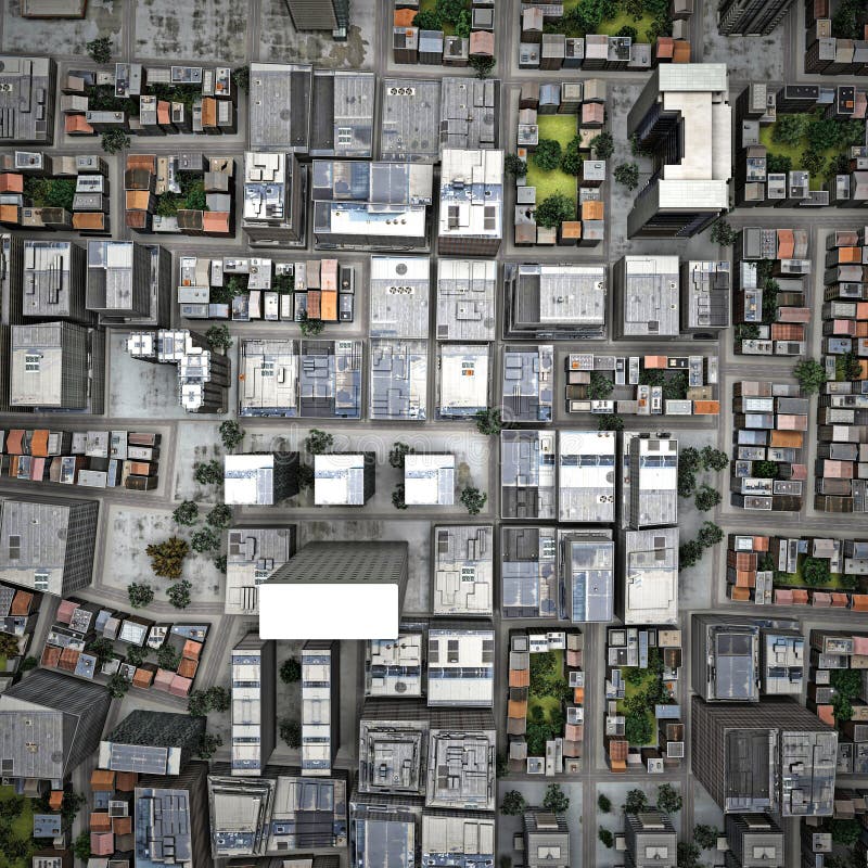 City top view stock illustration. Illustration of facade - 77189170