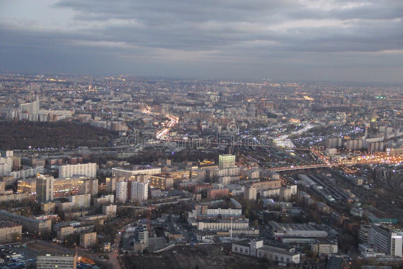City. Top view stock image. Image of night, dark, outdoor - 139008629