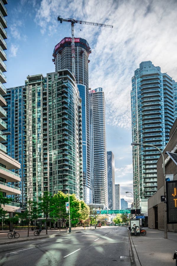 City of Toronto Skyline and Street Views Editorial Image - Image of ...