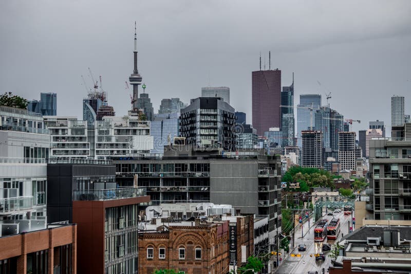 City of Toronto Skyline and Street Views Editorial Photo - Image of ...