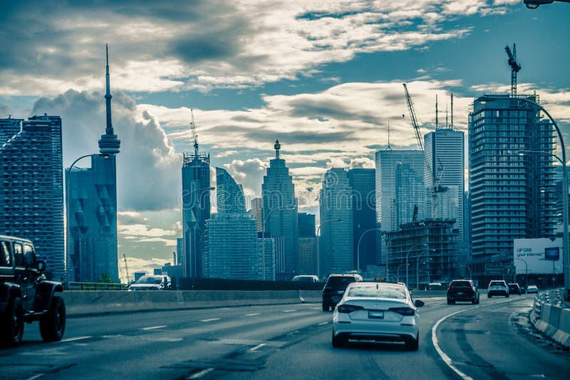 City of Toronto Skyline and Street Views Editorial Stock Image - Image ...