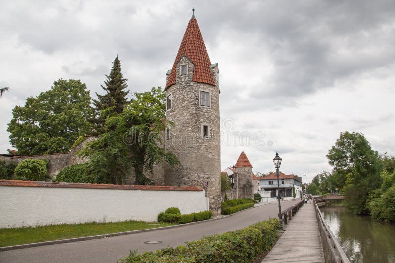 City tower in Abensberg stock photo. Image of scene, abensberg - 58339440