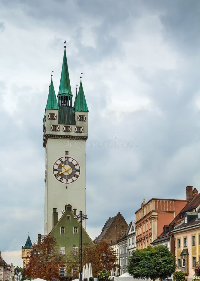 City Tower, Straubing, Germany Stock Image - Image of straubing ...