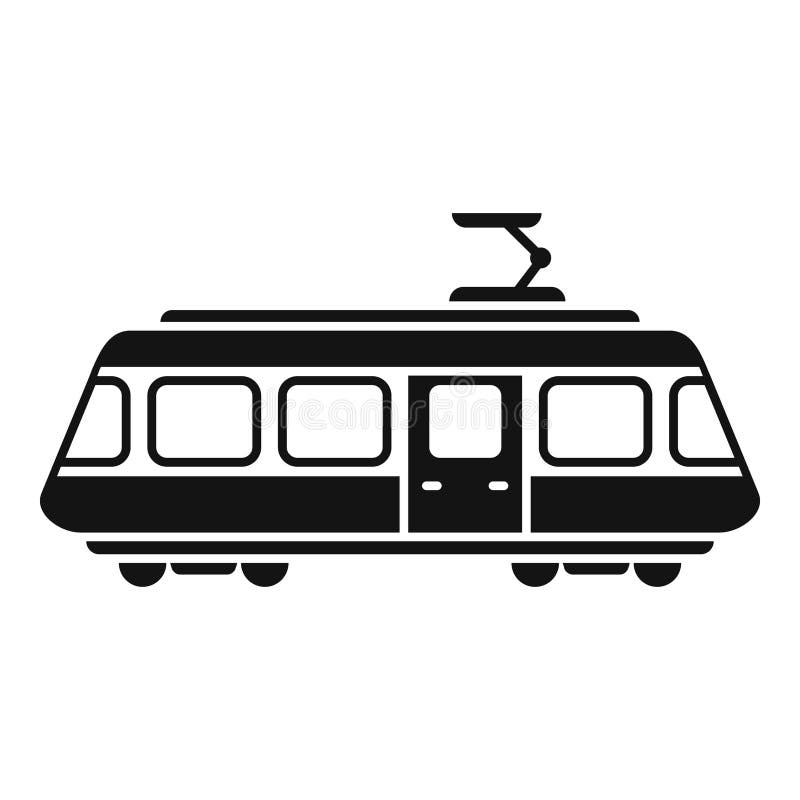 City Train Tram Icon Simple Vector. Electric Movement Stock Vector ...