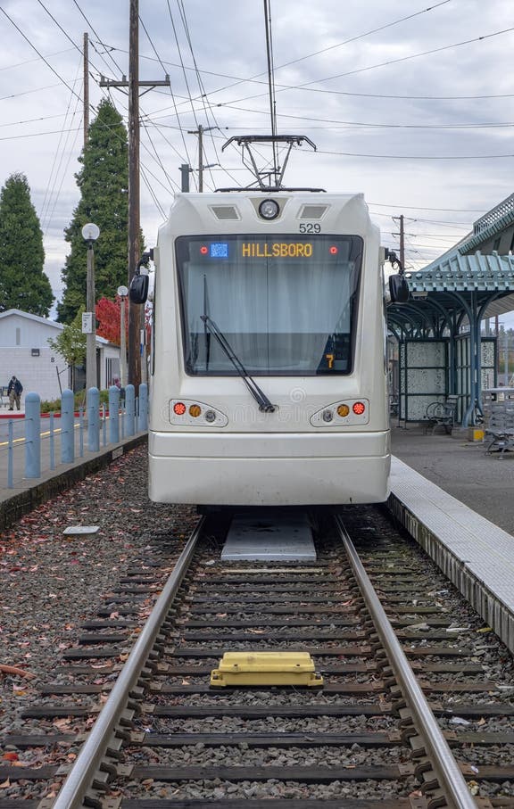 City Transportation Tram in Gresham Oregon Editorial Photo - Image of electric, rail: 260559571