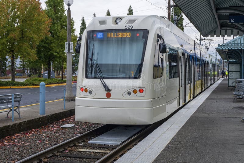 City Transportation Tram in Gresham Oregon Editorial Stock Photo ...