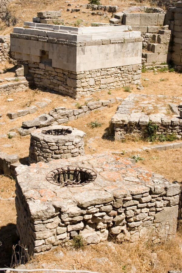 Ancient city of Troy stock image. Image of buildings, archeological ...