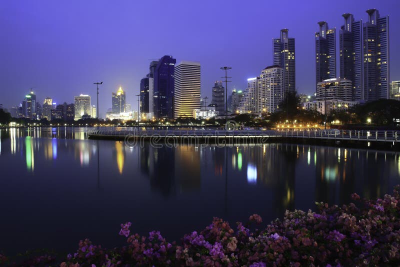 City at twilight good view stock image. Image of city - 29547027
