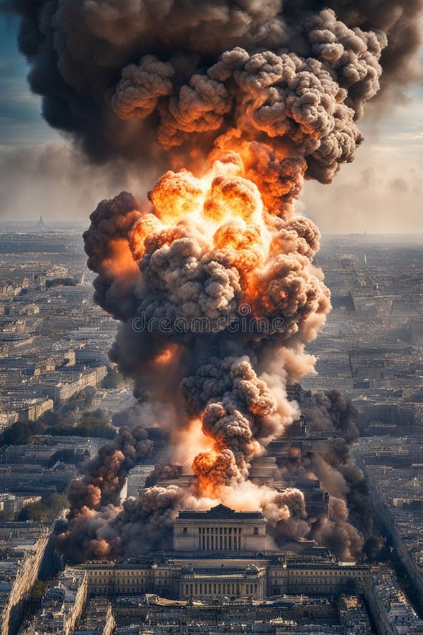 City Under Attack , Explosion, Fire, People Running, Traffic Jam ...