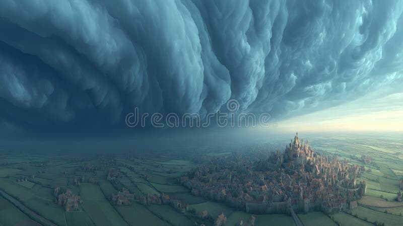 Large Dramatic Storm Cloud Stock Illustrations – 2,040 Large Dramatic ...