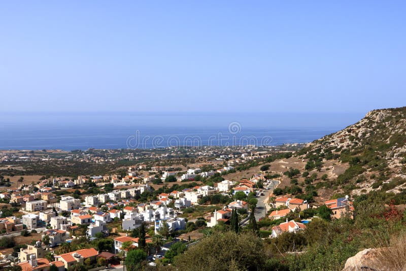 City View Above Paphos, Cyprus 2020 Stock Photo - Image of landscape ...