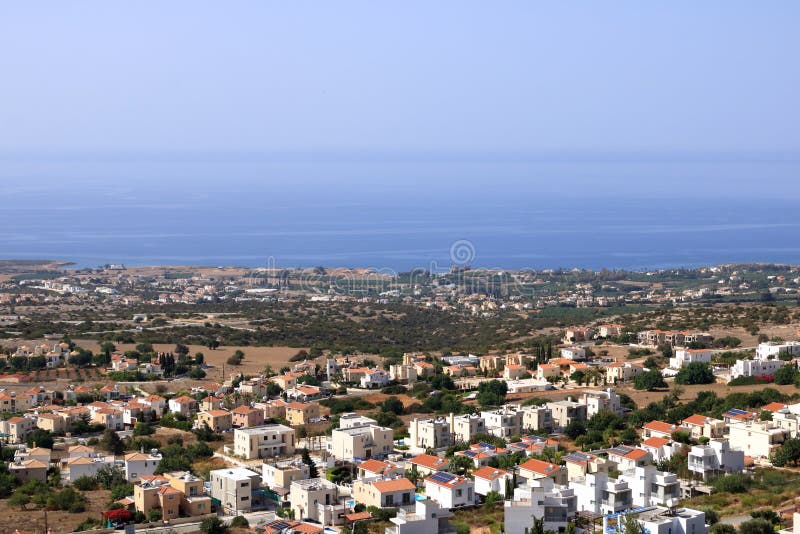 City View Above Paphos, Cyprus 2020 Stock Photo - Image of paphos ...