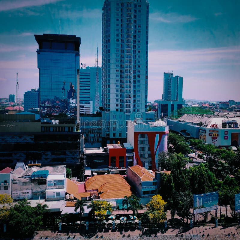 City View Aesthetic Morning Modern Editorial Stock Image - Image of ...