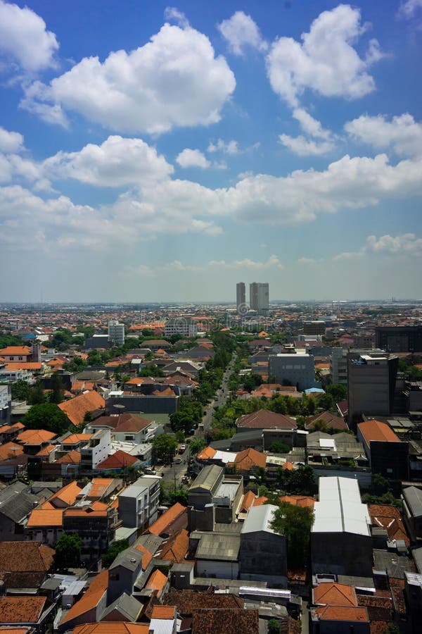 City View from Apartemen Window at Surabaya East Java Indonesia ...