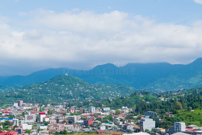 View Overlooking the Town. Batumi, Adjara Stock Image - Image of ...