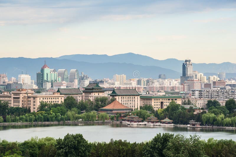 View of Beijing skyline stock photo. Image of culture - 21969196