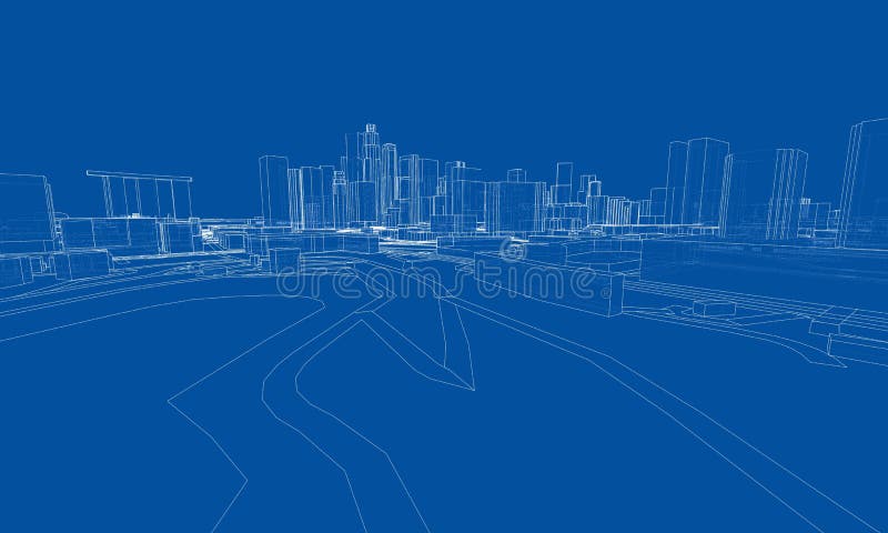 City View. Buildings and Streets Stock Vector - Illustration of ...