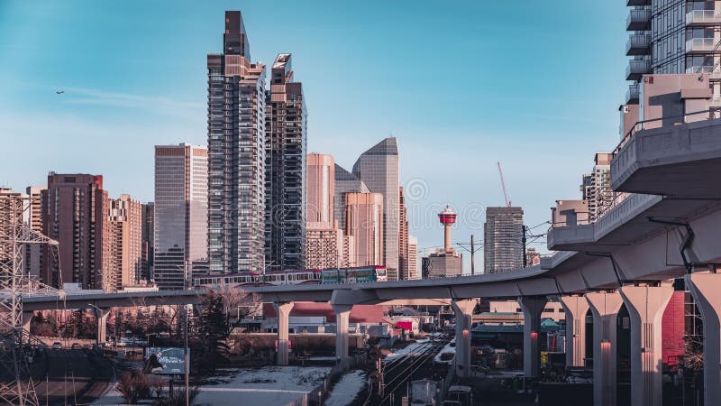 City View of Calgary, Canada Stock Photo - Image of architecture ...