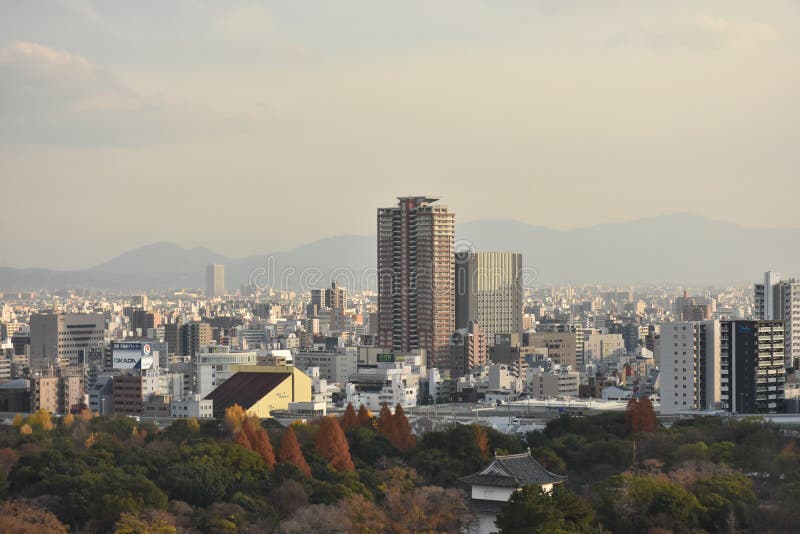 City View in the Evening Osaka, Japan Editorial Image - Image of ...