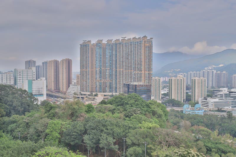 City View of Fo Tan, Sha Tin HK Editorial Photo - Image of landscape ...