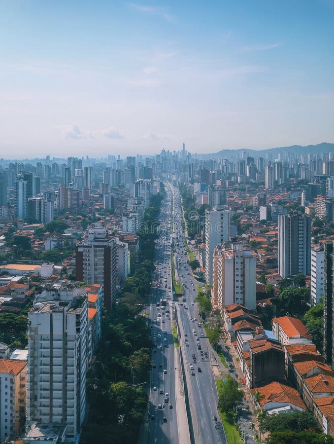 City View from High-Rise Building Stock Photo - Image of architecture ...