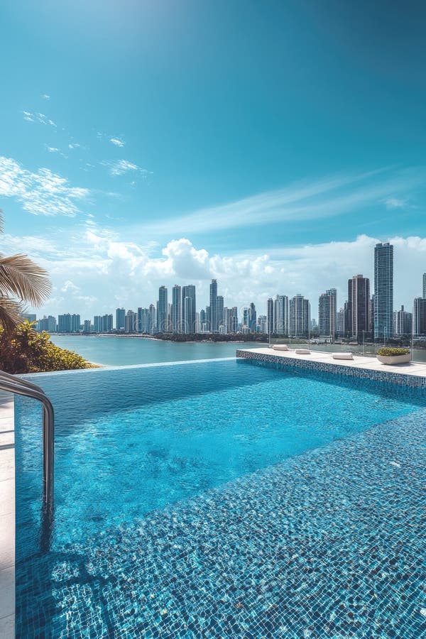 City View Pool stock photo. Image of leisure, water - 378083872