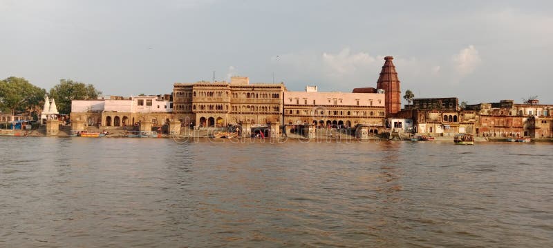 City View of Town River Jamuna River Lode of Krishna Stock Image ...
