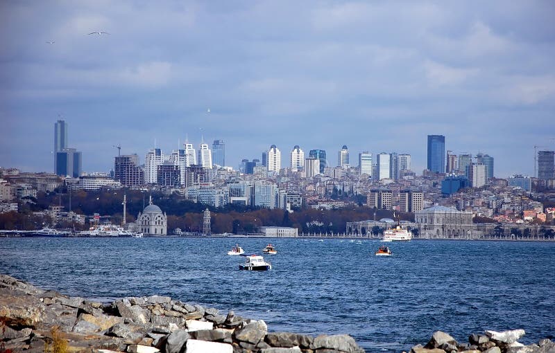 City views of Istanbul stock photo. Image of bridge, water - 73620574