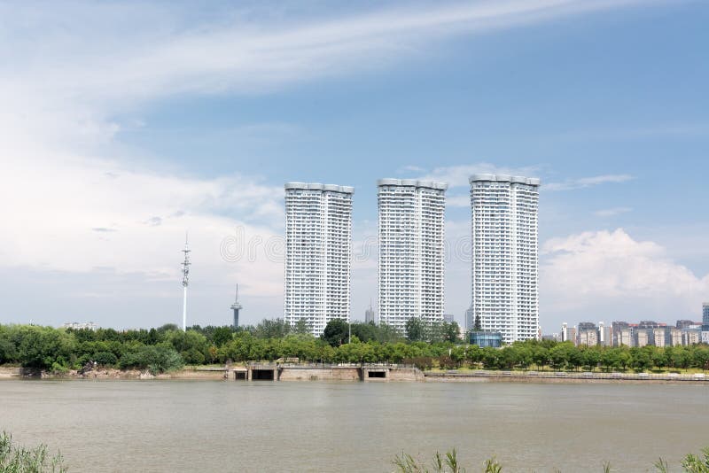 City Views stock photo. Image of bank, water, river, white - 97158726