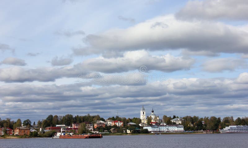 City on the Volga stock photo. Image of cityscape, city - 49043976
