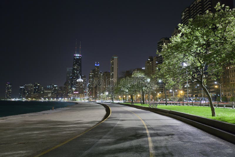 City walkway stock photo. Image of landmark, chicago - 24467748