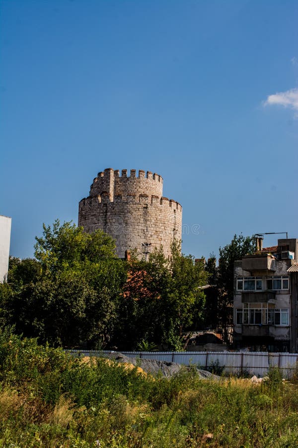 City Walls of Constantinople in Istanbul, Turkey Stock Image - Image of ...