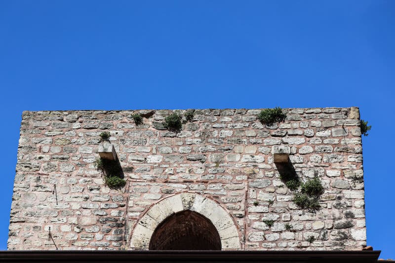 City Walls Inside Gulhane Park in Istanbul City Stock Photo - Image of ...