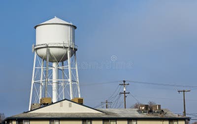 City Water Tower stock photo. Image of physical, built - 29453130