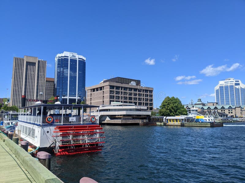 City Waterfront on a Bright Summer Day Editorial Photography - Image of ...
