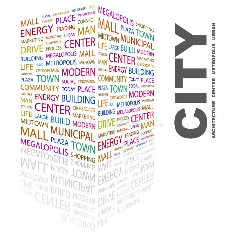 City. stock vector. Illustration of metropolitan, cityscape - 36682470