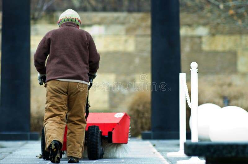 City Worker editorial stock image. Image of worker, sweeping - 49681254
