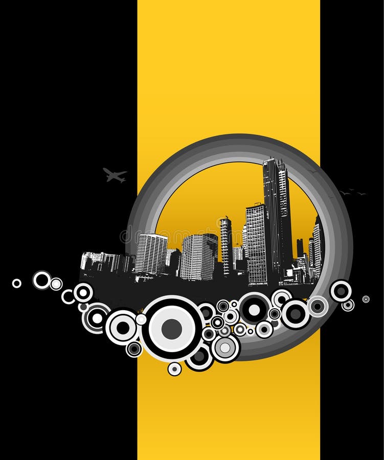 Abstract city vector stock vector. Illustration of architecture - 8419753