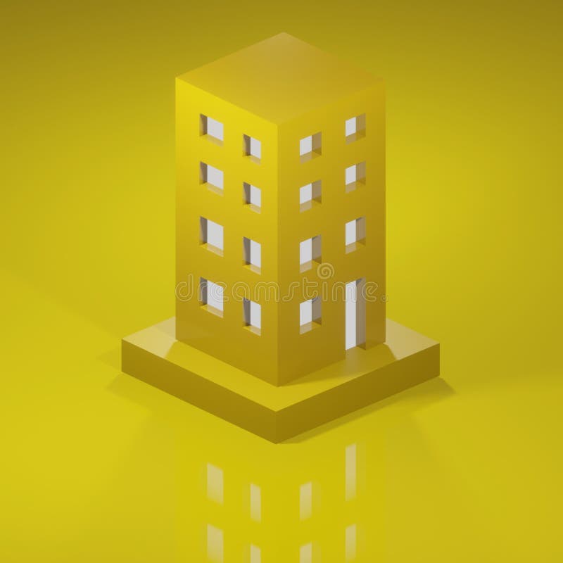 City of the Yellow so Very Beautiful Stock Illustration - Illustration ...