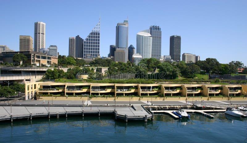 Cityfront stock image. Image of blocks, australia, cities - 1400303
