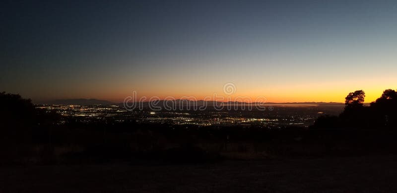 Citylights stock photo. Image of overlook, citylights - 165405014