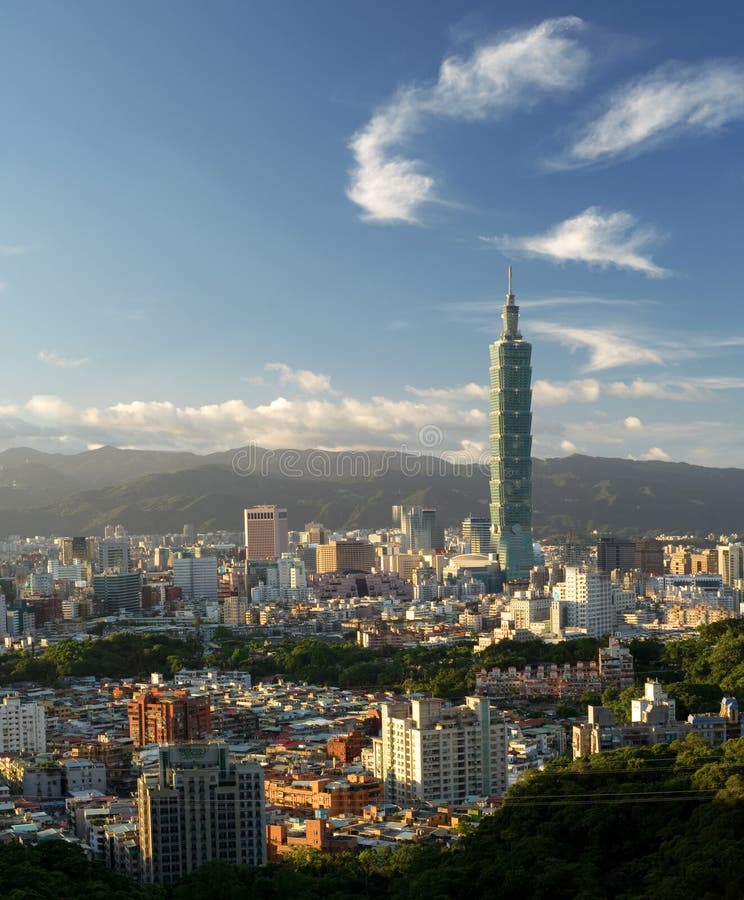 Taipei Cityscape stock image. Image of outdoors, cities - 35728235