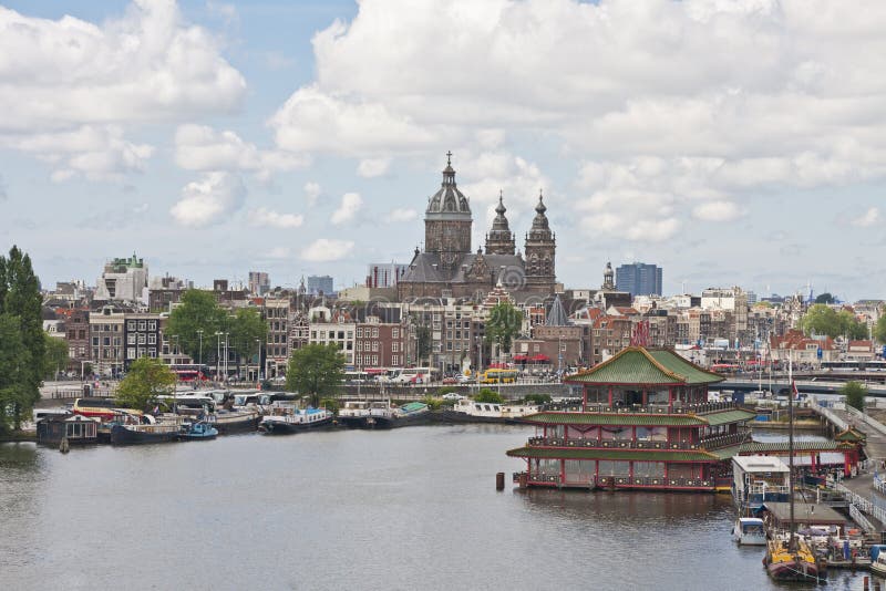 Cityscape of Amsterdam Holland Editorial Photography - Image of iconic ...